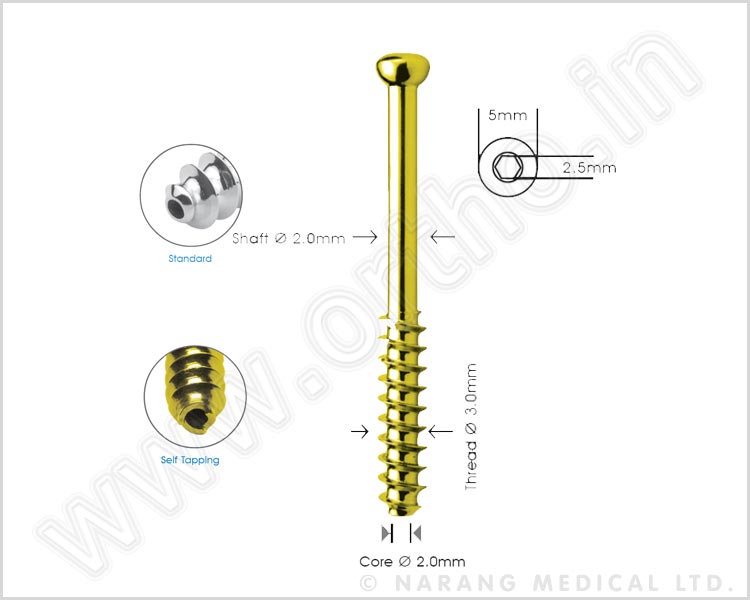 Cannulated Cancellous Screw Ø 3.0mm, Cannulated Cancellous Screw Ø 3 ...