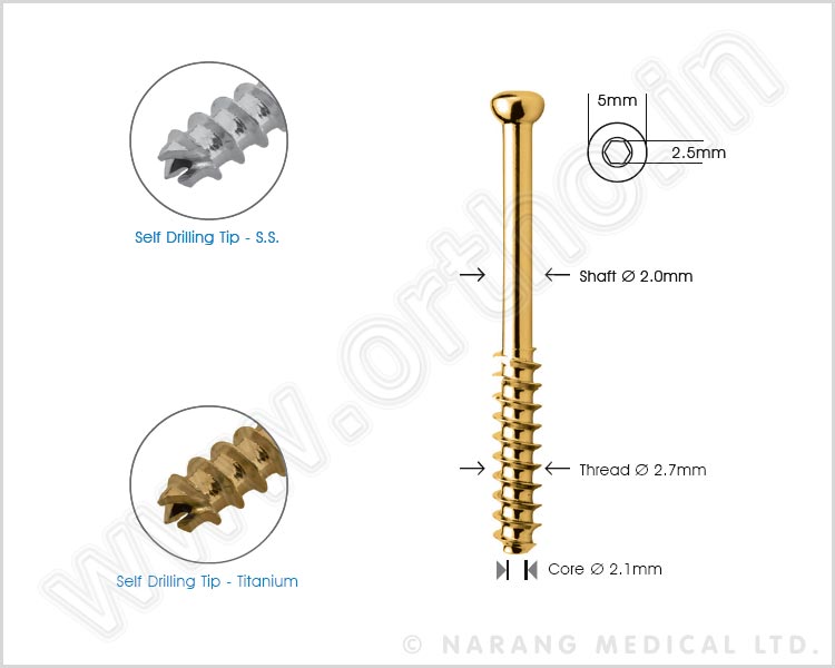 2.7mm Cannulated Short & Full Thread, 2.7mm Cannulated Short & Full ...
