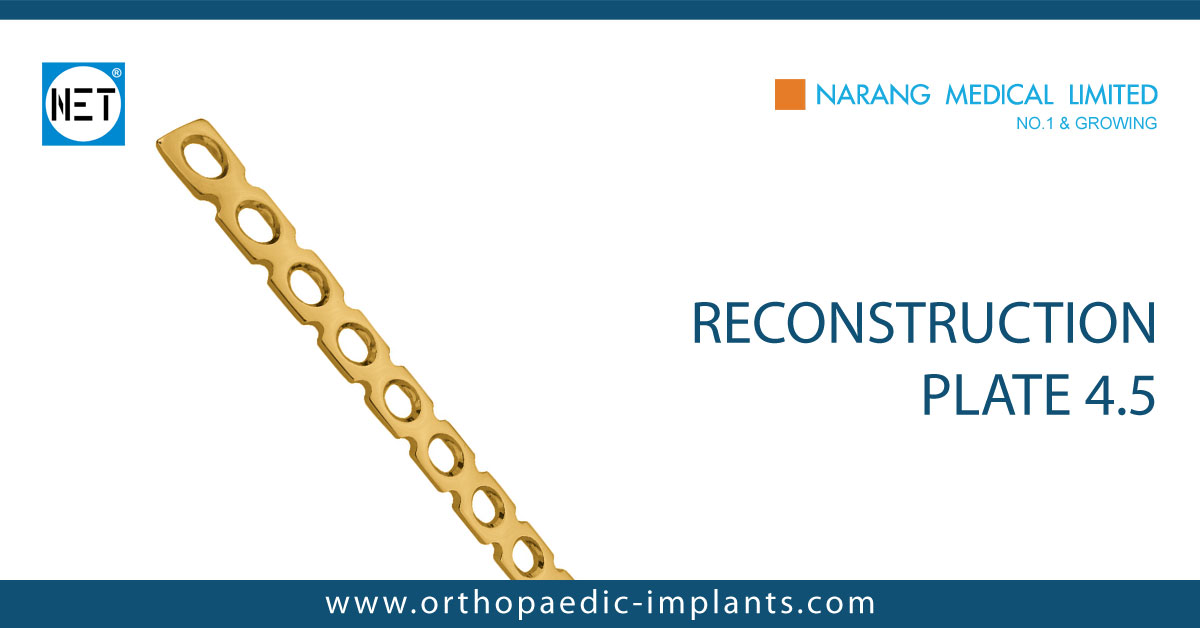 4.5mm Reconstruction Plate, Straight, 4.5mm Reconstruction Plate ...